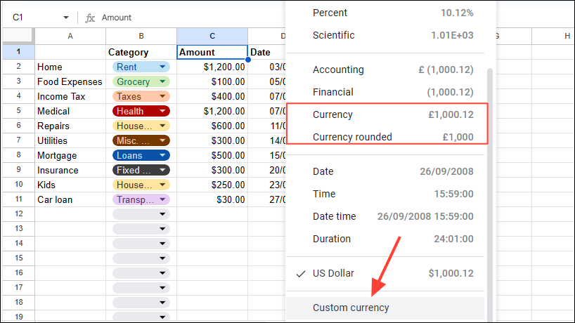 How to create a monthly spending tracker using Google Sheets