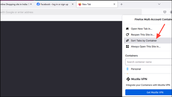 What are Firefox container tabs and how to use them