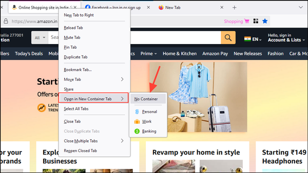 What are Firefox container tabs and how to use them