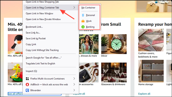 What are Firefox container tabs and how to use them