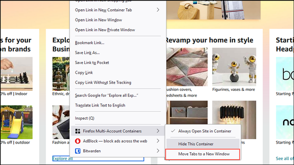 What are Firefox container tabs and how to use them