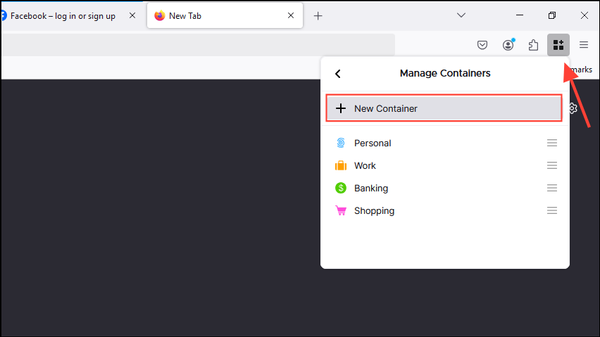 What are Firefox container tabs and how to use them