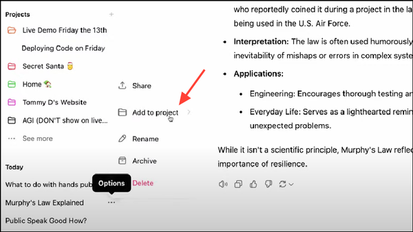 How to use Projects in ChatGPT