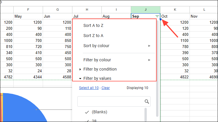 How to create a monthly spending tracker using Google Sheets