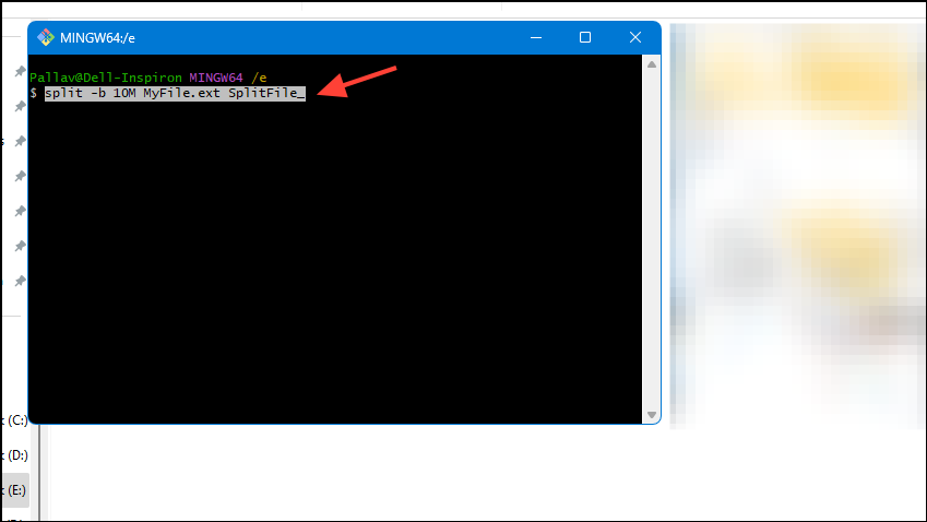 How to split large files into multiple small files on Windows