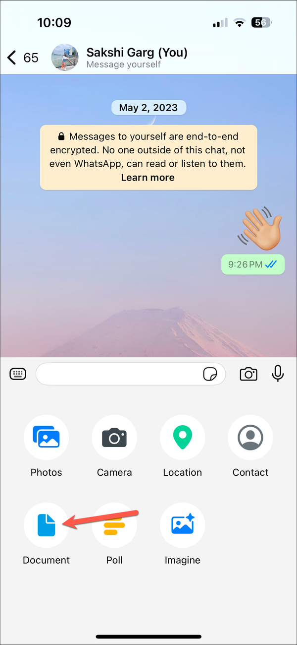 How to scan documents on WhatsApp