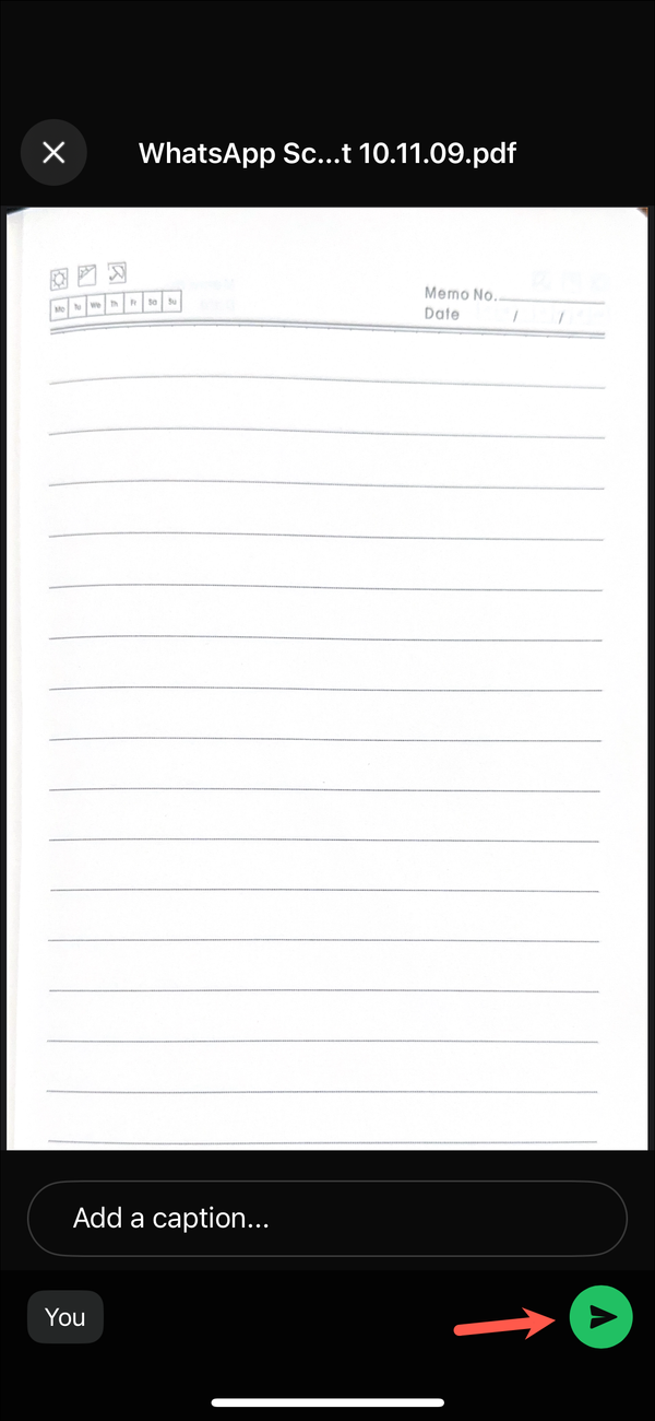 How to scan documents on WhatsApp