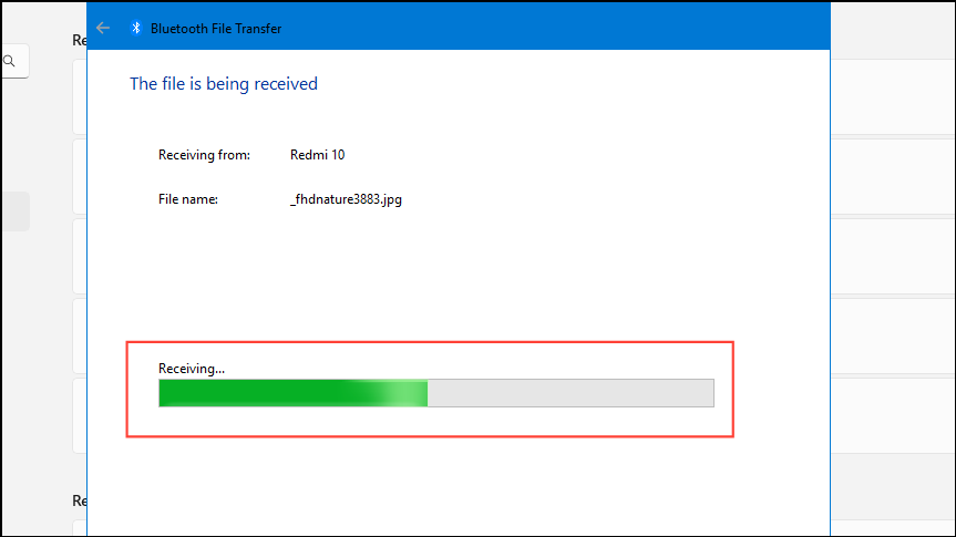 How to receive files over Bluetooth on Windows 11