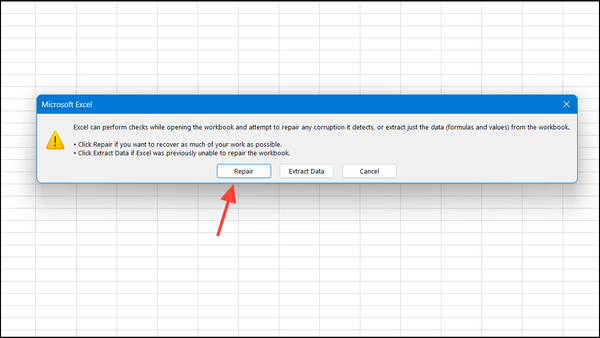 How to fix it if Excel crashes when saving a file