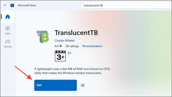 How to get a transparent taskbar on Windows 11