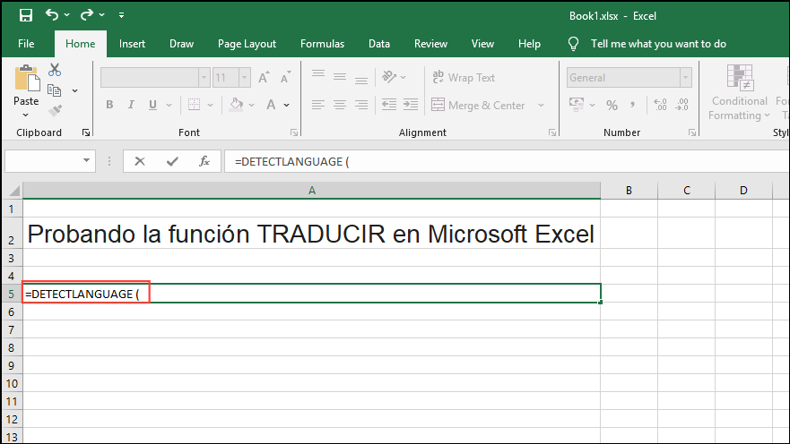How To Use The Translate And Detectlanguage Functions In Excel