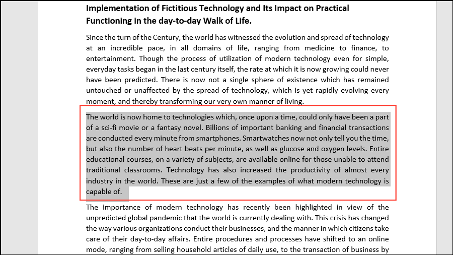 How to add design elements in a Word document
