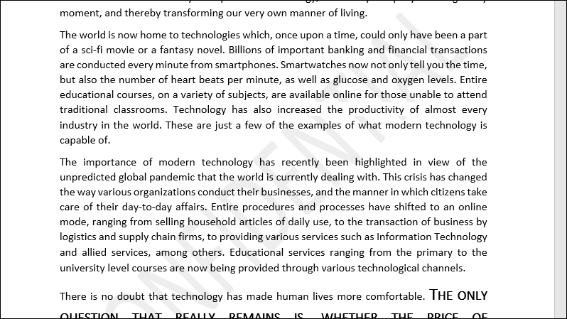 How to add design elements in a Word document