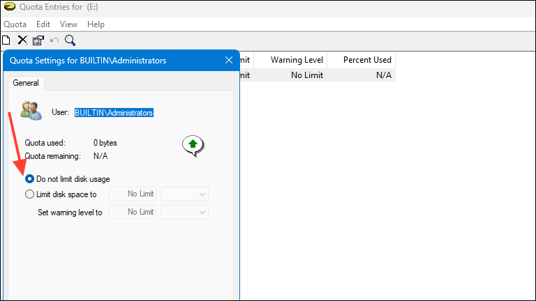 How to use Disk Quotas on Windows 11 to limit user storage