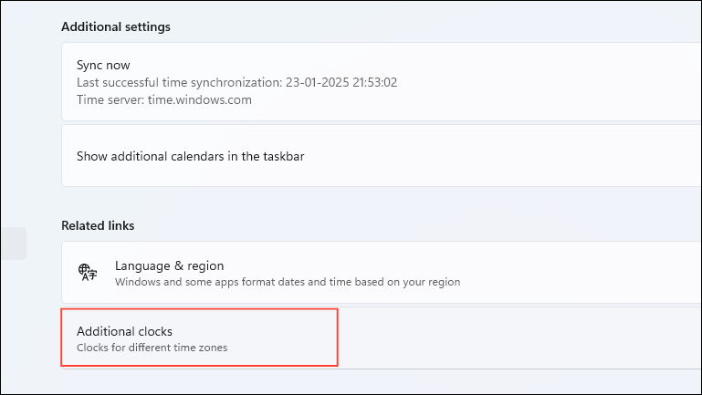 How to add multiple timezone clocks to Windows 11 taskbar