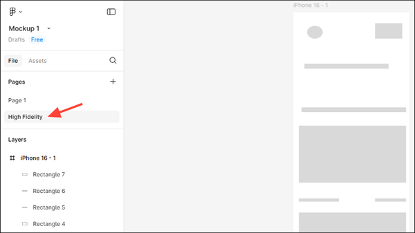 How to create a simple UI mockup in Figma