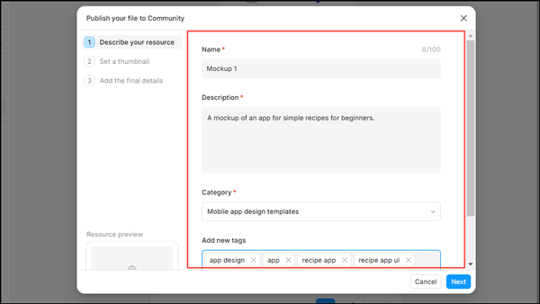 How to create a simple UI mockup in Figma