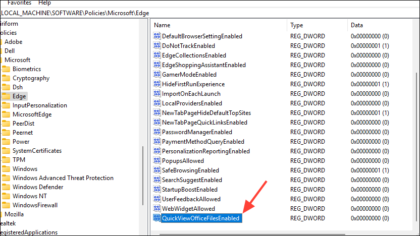 How to turn off the Office File Viewer in Microsoft Edge