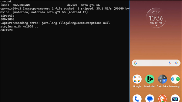 How to control an Android phone from a Windows PC