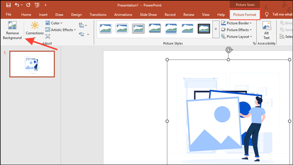 How to remove the background from an image in PowerPoint