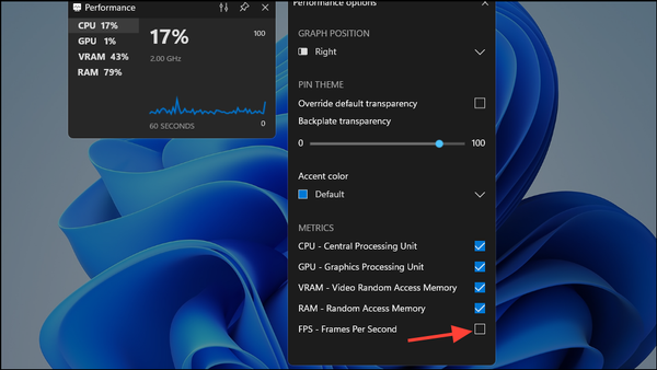 How to turn off FPS counter in Windows 11