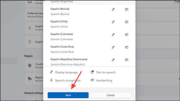 How to switch language on keyboard in Windows 11