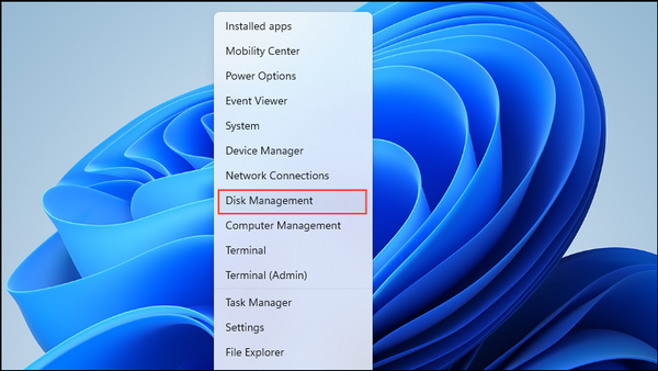 How to make a partition in Windows 11