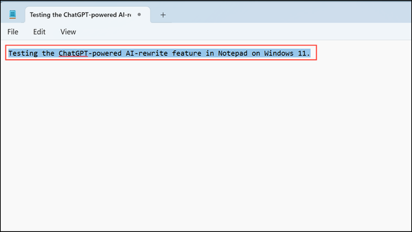 How to Use ChatGPT in Notepad on Windows 11