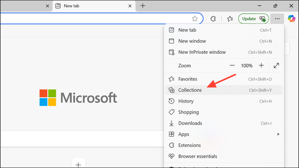 How to Use Collections in Microsoft Edge
