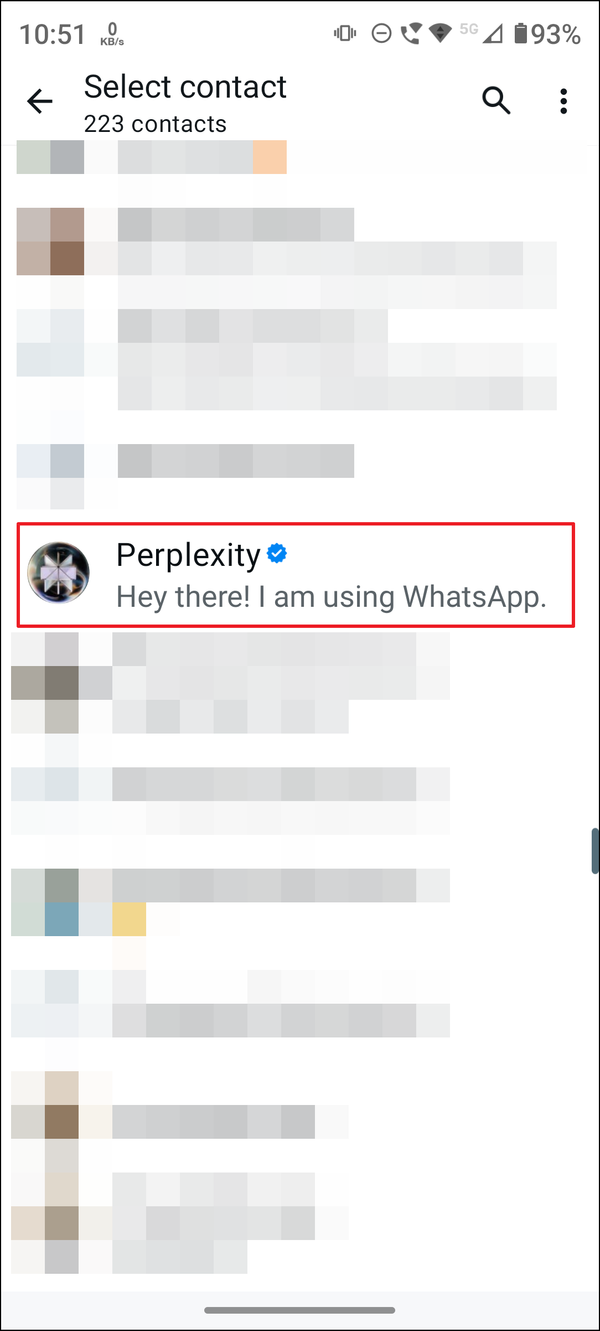 Use Perplexity AI in WhatsApp