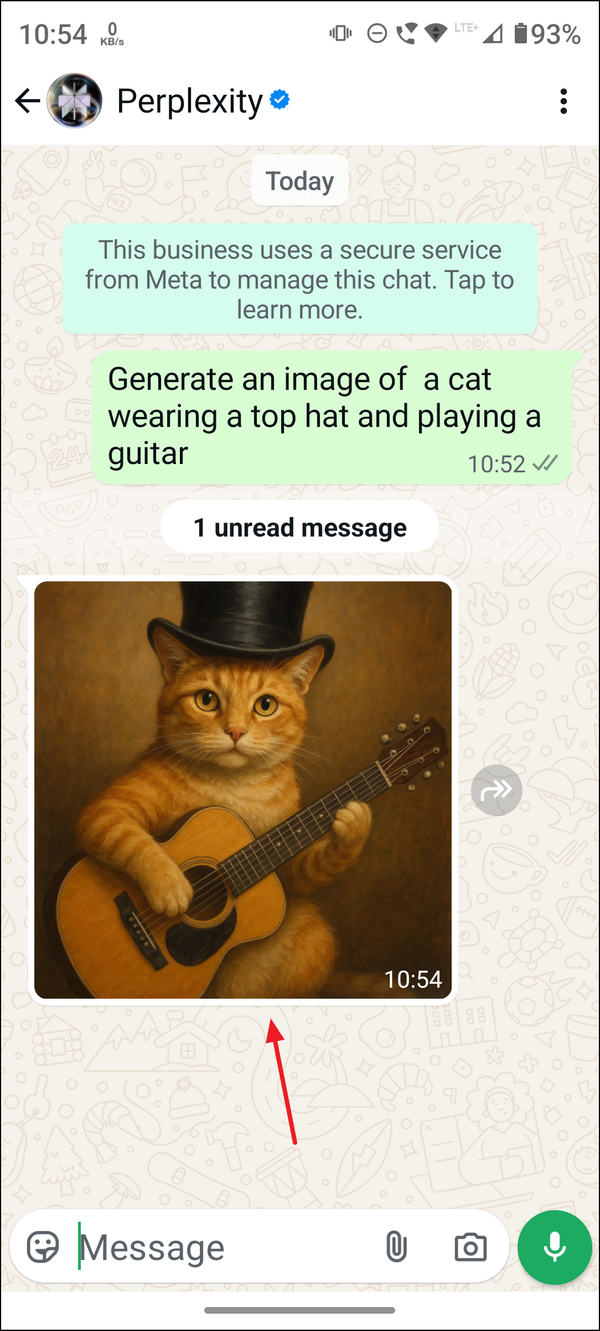 Use Perplexity AI in WhatsApp
