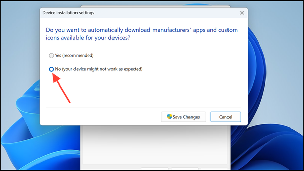 Stop Windows 11 From Installing Drivers Automatically