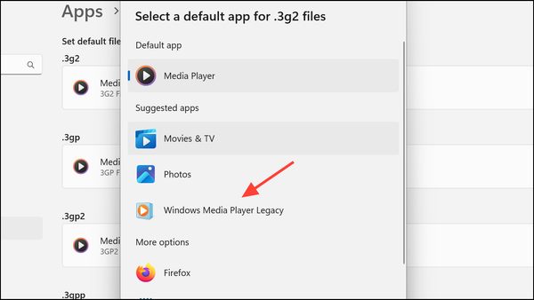 Change and Set the Default Media Player in Windows 11