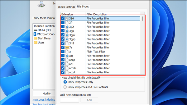 Fix File Explorer Search Not Working on Windows 11