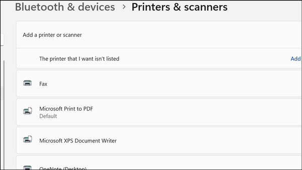 Install a USB Printer Manually in Windows 11
