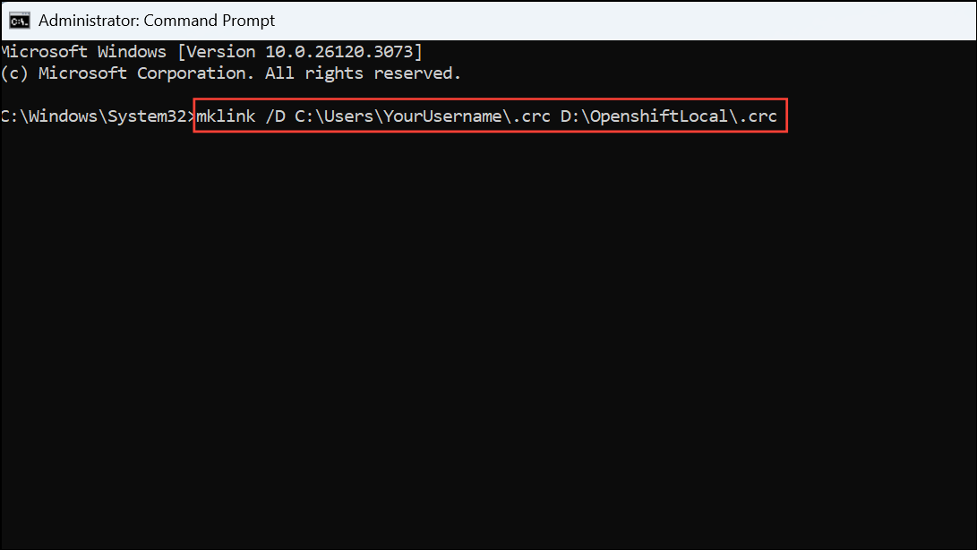 Install Openshift Local On Windows 11 Without Using The C Drive