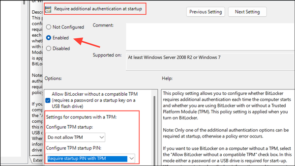 Enable Bitlocker Pre Boot Pin On Devices Already Encrypted With Tpm Only