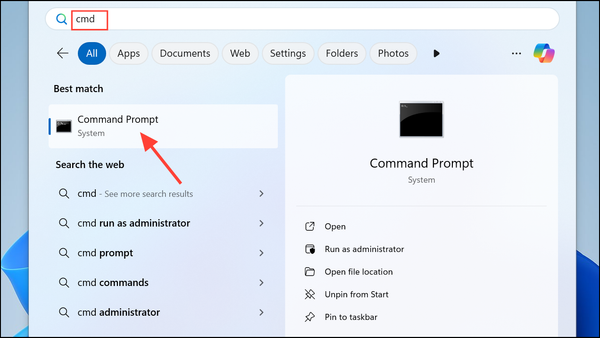 Open Folder or File Using Command Prompt in Windows 11