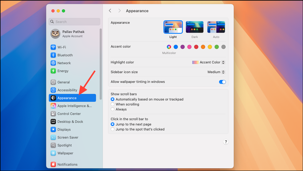 Change the System Font and Accent Colors in macOS 15