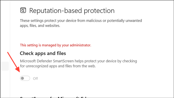 Fix Windows SmartScreen Cannot Be Reached Right Now Error on Windows 11
