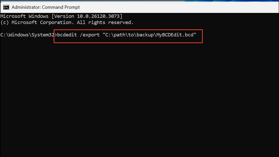 Rebuild Boot Configuration Data (BCD) File in Windows 11