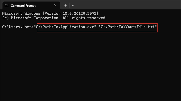 Open Folder or File Using Command Prompt in Windows 11