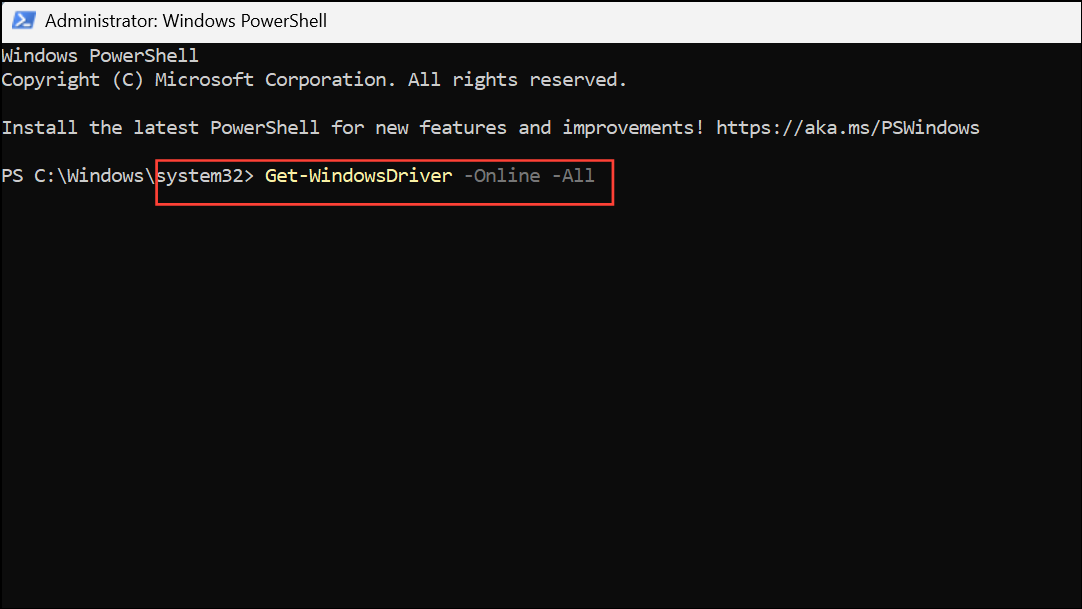 Check Installed Drivers on Windows 11 with Detailed Information