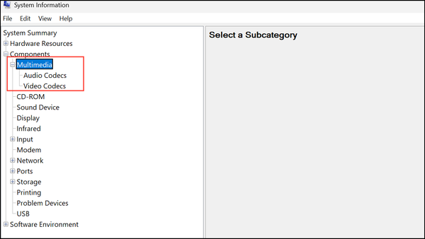 Check Installed Codecs on Windows 11