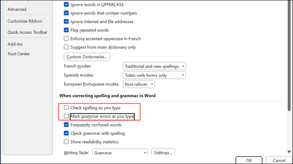 Disable Auto Correct and Spell Check in Windows 11