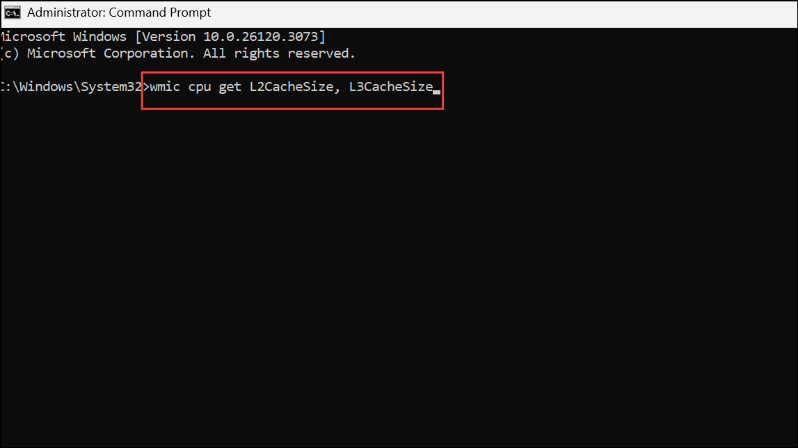 Check Processor Cache Memory Size in Windows 11