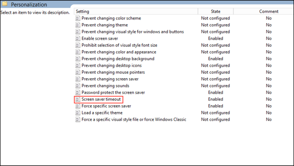 Change Screensaver Timeout Settings in Windows 11