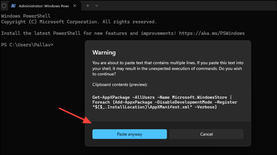 How to Fix Microsoft Store Error 0x00000190 in Windows 11