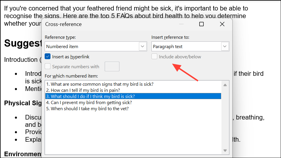 How to Use the Cross-Reference Feature in Microsoft Word