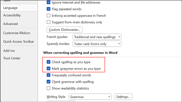 How to Configure Grammar and Style Settings in Microsoft Word